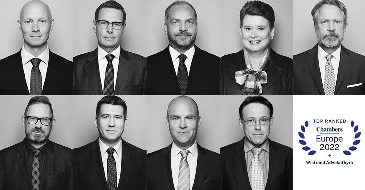 Wistrand ranked in Chambers Europe 2022